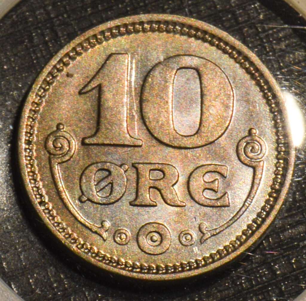 Denmark 1921 10 Ore – Finncoin.com