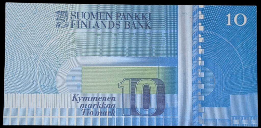 Finland 1986 10 Markkaa 1001000231, Low Serial Number! – Finncoin.com